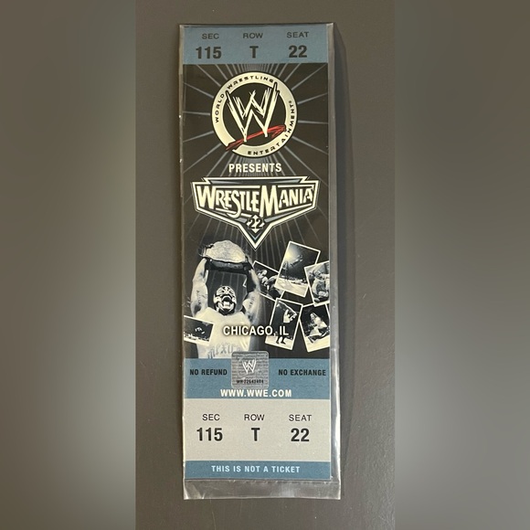 WWE | Toys | Wrestlemania 22 Ticket Bookmarks | Poshmark
